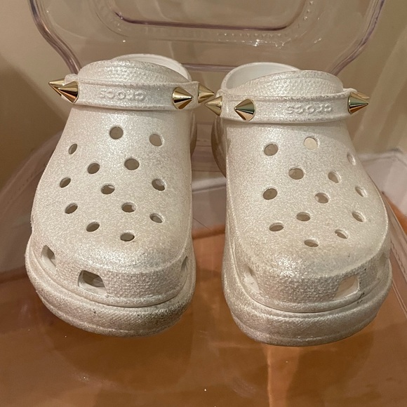 CROCS | Shoes | Crocs Glitter Spiked Bae Clog | Poshmark